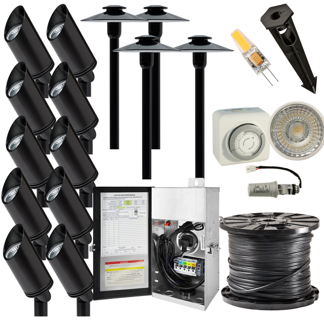Premier Pack | Outdoor Landscape Lighting Bundle Kit – Americana ...