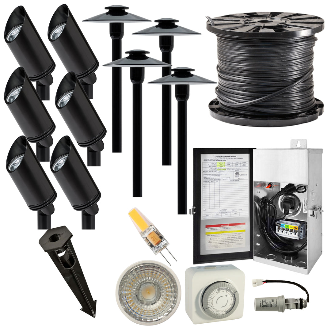 Starter Pack | Outdoor Landscape Lighting Bundle Kit – Americana ...